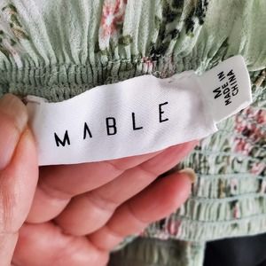 Mabel | Dresses | Mabel Flower Green Ribbed Dress Size M | Poshmark